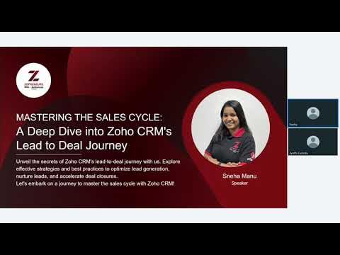 Mastering the Sales Cycle: A Deep Dive into Zoho CRM's Lead to Deal Journey. - YouTube