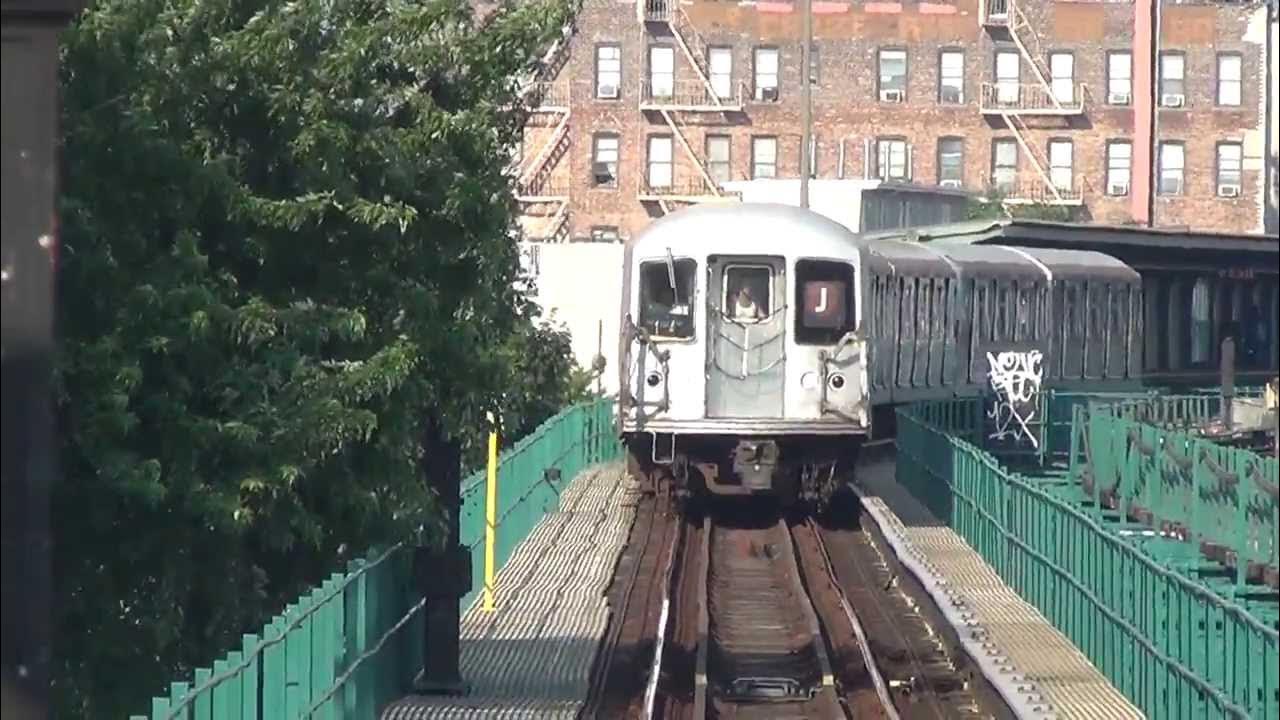 NEW YORK CITY SUBWAY - R32s on J and Z Brooklyn. July 2013 - YouTube