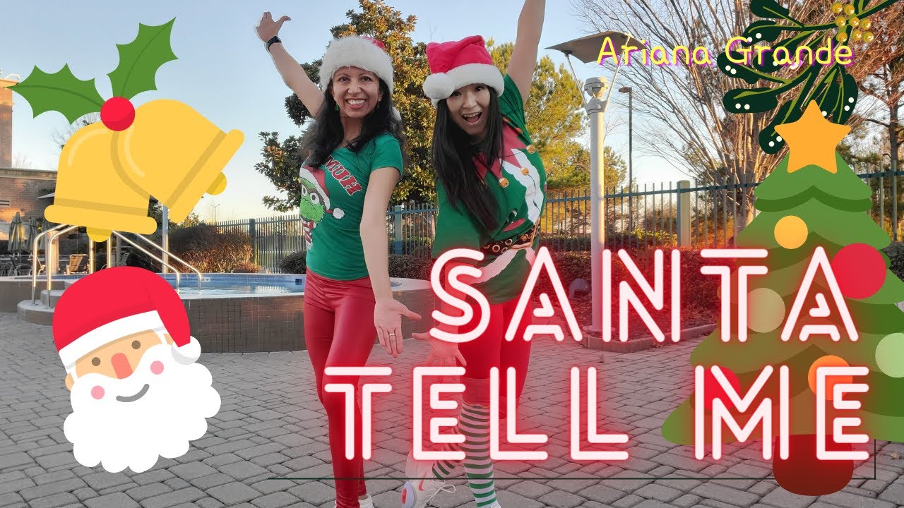 "Santa Tell Me"|| Ariana Grande ||Cardio Dance||Christmas song ...