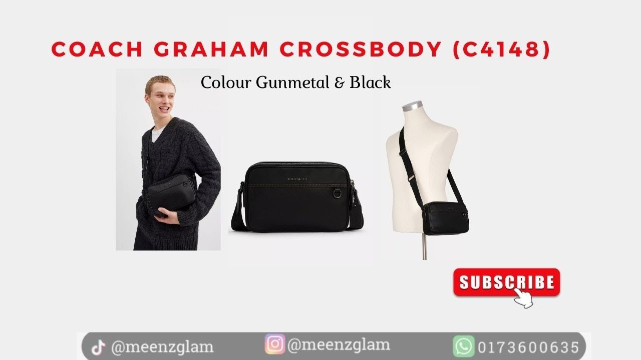 MG Review: Coach Graham Crossbody - C4148 (Gunmetal/Black) - YouTube