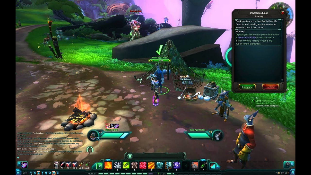 Lets play Wildstar - Engineer gameplay - Lvl 39 40 - YouTube