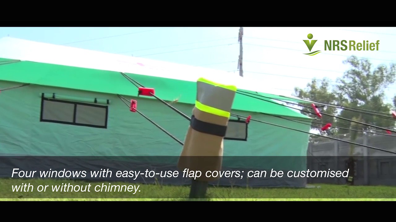 NRS Relief Atlantis™ Tent DFID Standard Key Features - YouTube