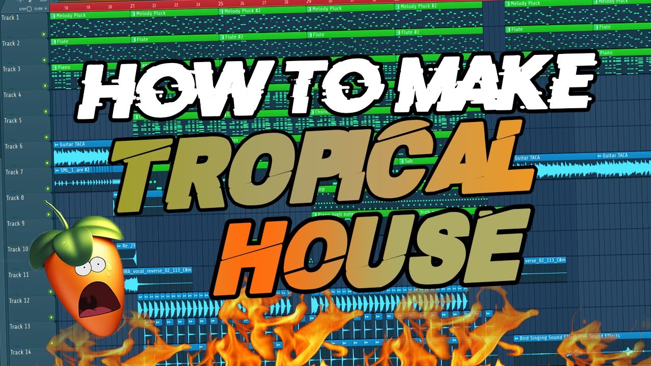 How to make a Tropical House track in FL Studio 20 (FREE FLP) - YouTube