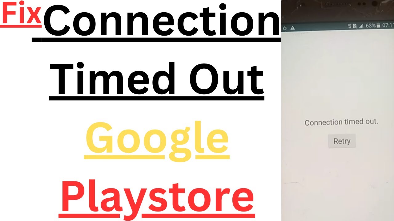 How To Fix Connection Timed Out Google Playstore 2023 | time out play ...
