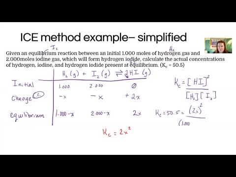 Introduction to equilibrium 6: ICE tables - YouTube