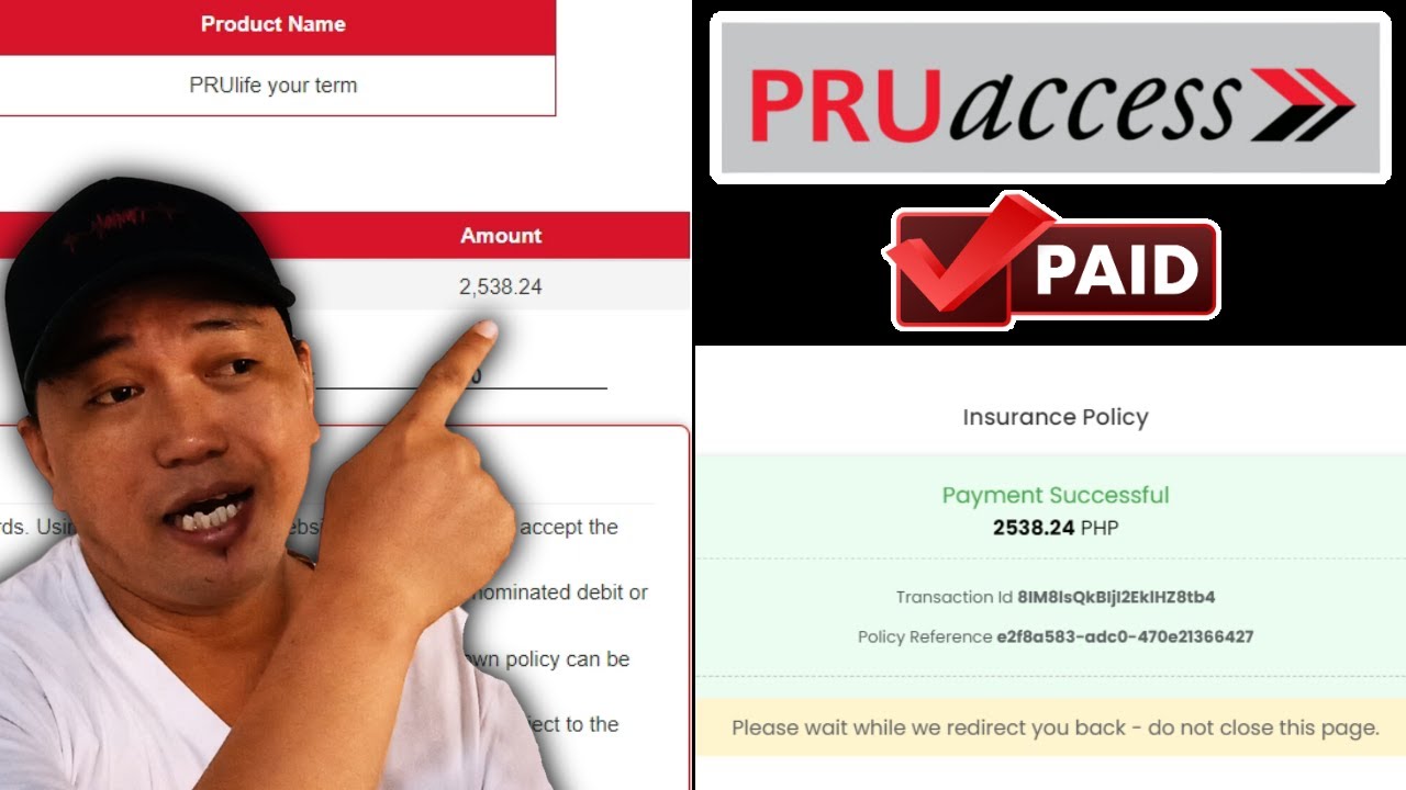 Pru Life UK payment via PRUAccess - Step by Step (CC and DB Card) - YouTube