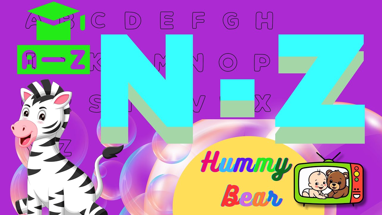 ABC Phonics Songs for Preschoolers | Phonic Song with TWO Words| N - Z ...