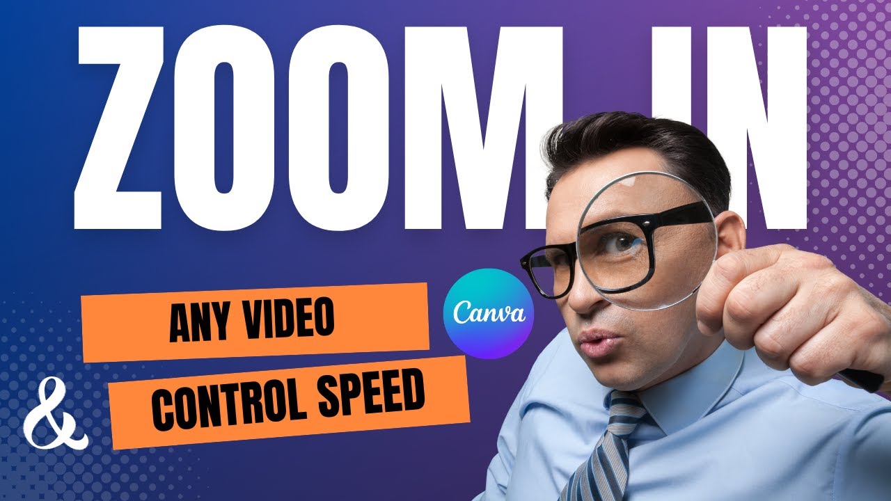 How to zoom in on videos and Control The Speed of a Video In Canva| Use ...
