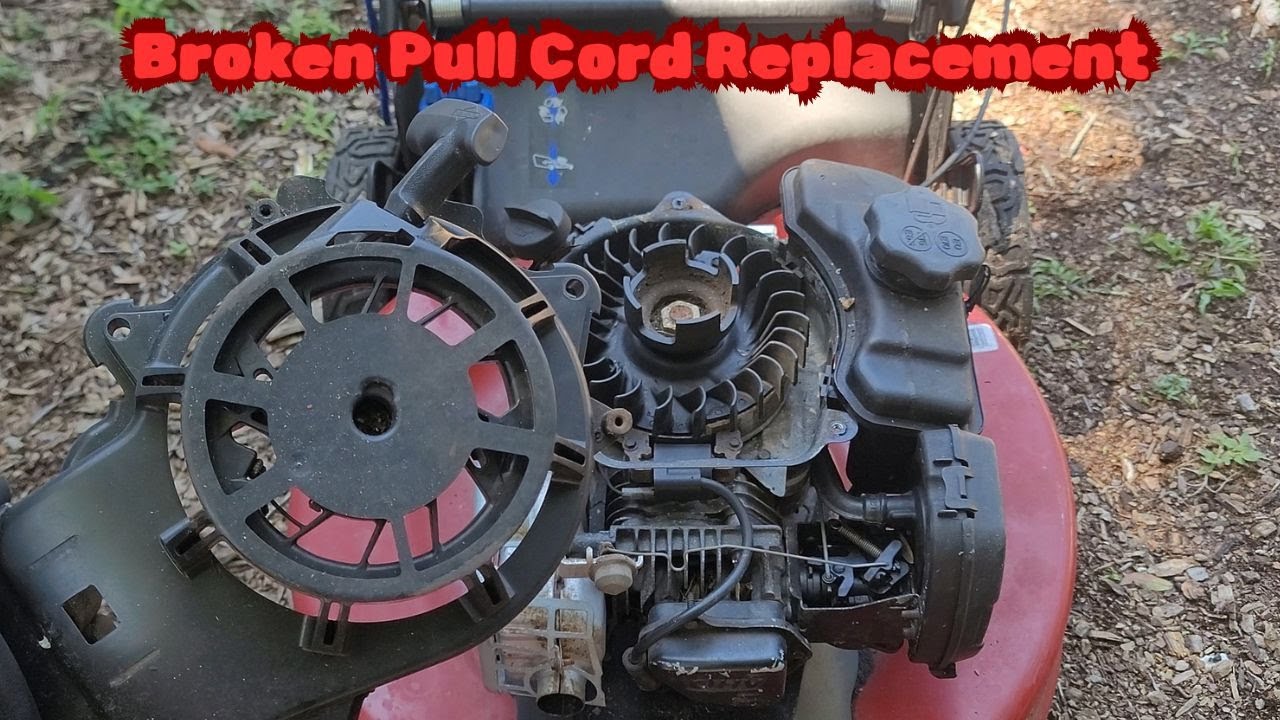 How to Replace Pull Cord on A Push Lawn Mower|Easy Step-by-Step ...
