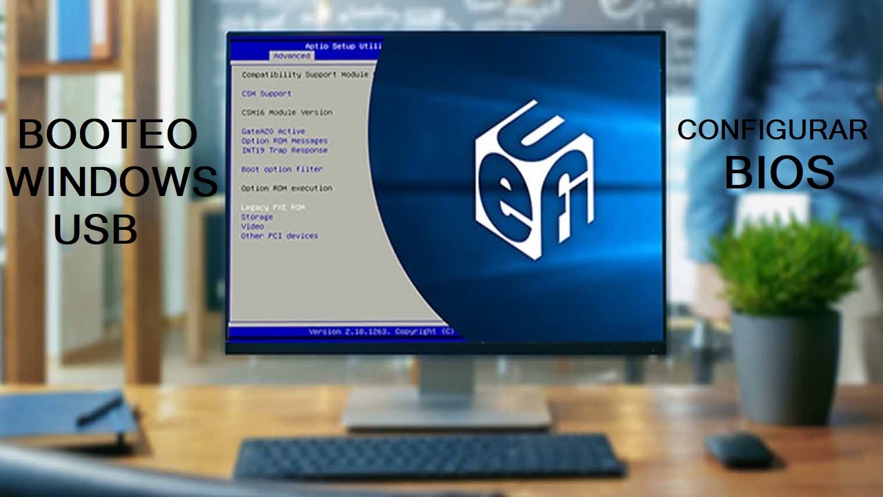 CONFIGURAR BIOS PARA BOOTEAR USB EN PC Y INSTALAR WINDOWS, ¡FUNCIONA EN ...