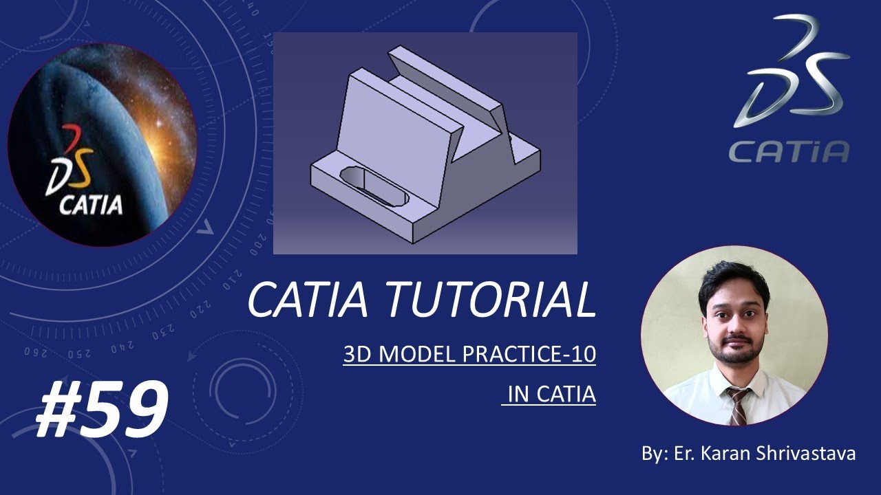 CATIA 3D Solid Practice -10 - YouTube