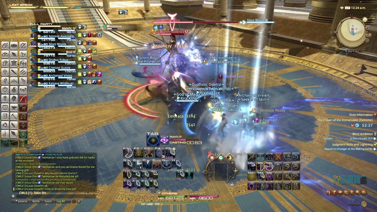 Final Fantasy XIV - Innocence extreme clear. AST POV - YouTube