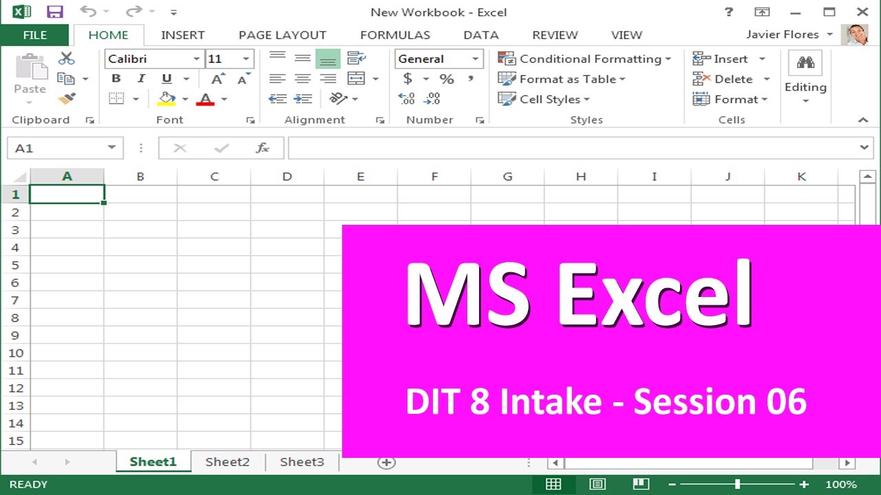 DIT - MS Excel - Lesson 06 - YouTube