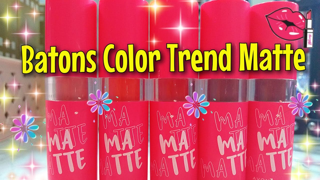 Batons Color Trend Matte -Avon (resenha)💄💋💜💛🧡 ️ - YouTube