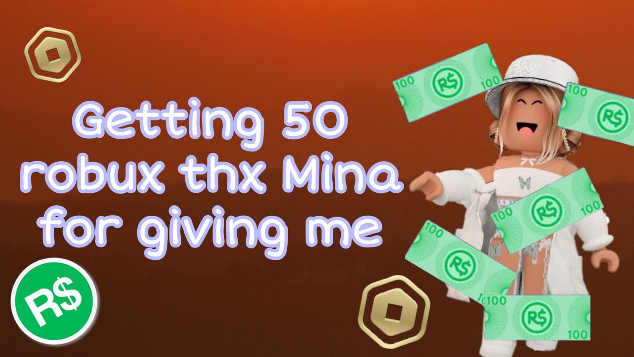 Get 50 robux for the first time!! Wow (Ella mode) - YouTube