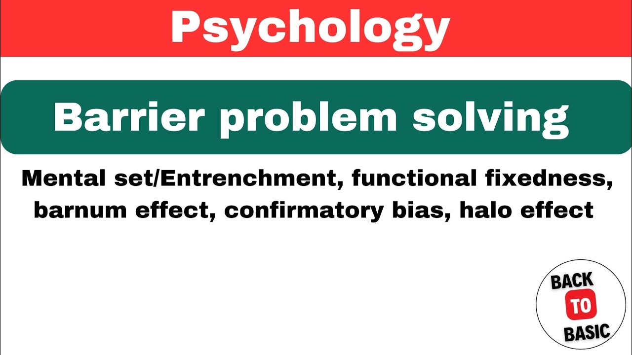 obstacles problem solving barrier of problems solving psychology with ...