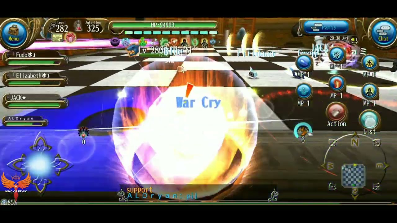 King Of Fenix Vs Jibril - TORAM ONLINE X No Game No Life - YouTube