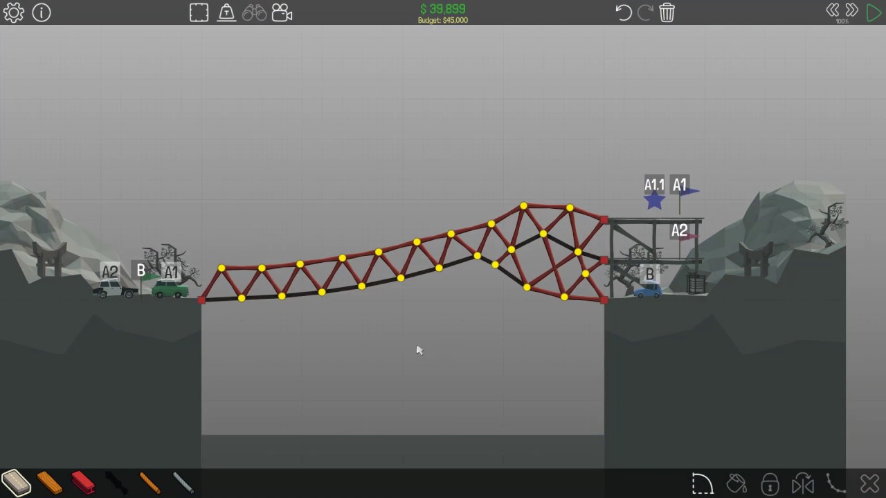 Poly Bridge 6-1 Can't Wait - YouTube