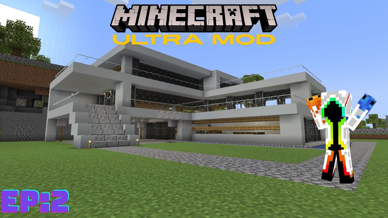 Minha nova moradia Minecraft Ultra Mod Ep:2 - YouTube
