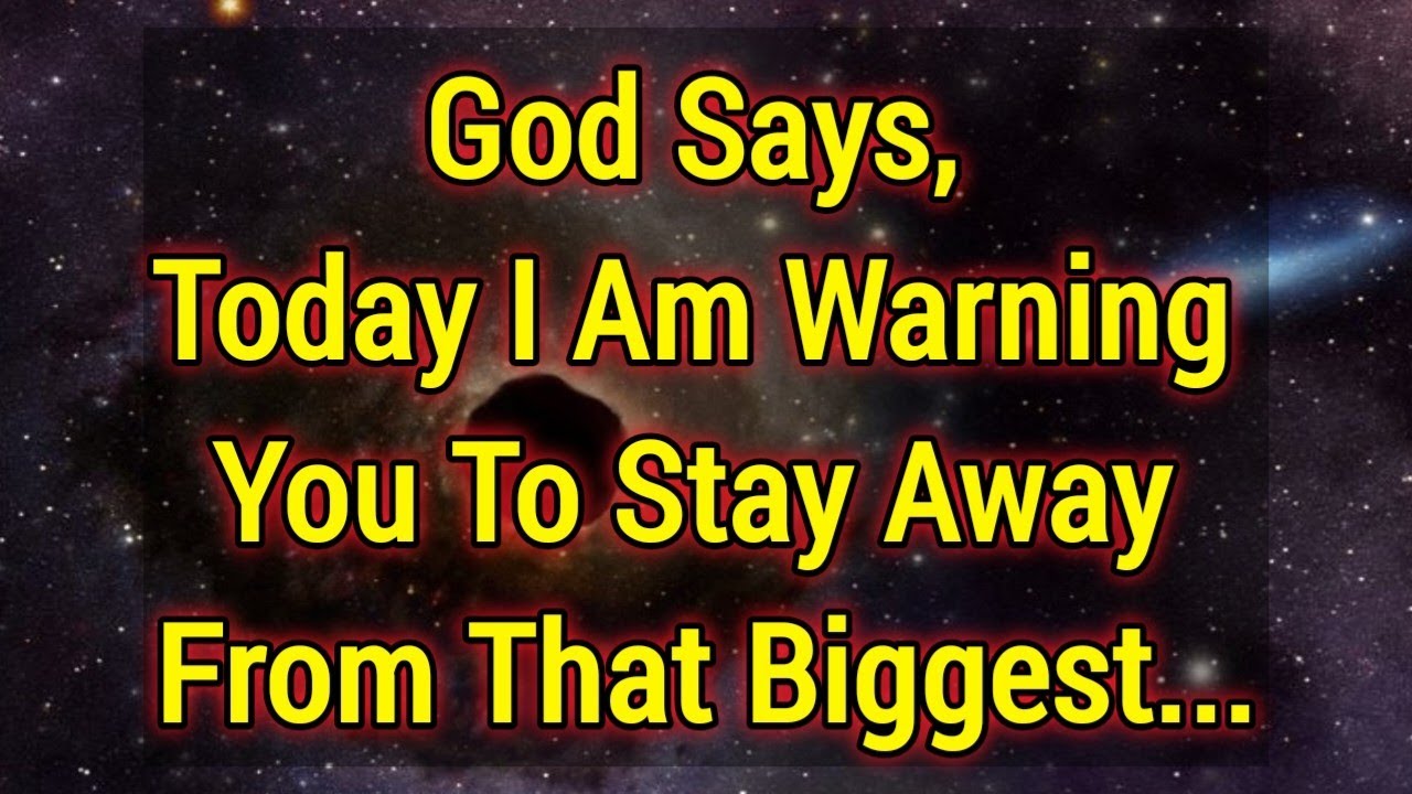 🔴GOD'S MESSAGE FOR YOU TODAY | GOD SAYS TODAY I AM WARNING YOU...‼️ ...