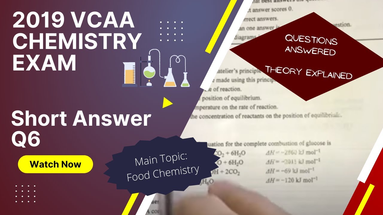 VCAA 2019 Question 6 Food Chemistry Chemistry Exam Walk through vcaa-2019-question-6-food-chemistry-chemistry-exam-walk-through