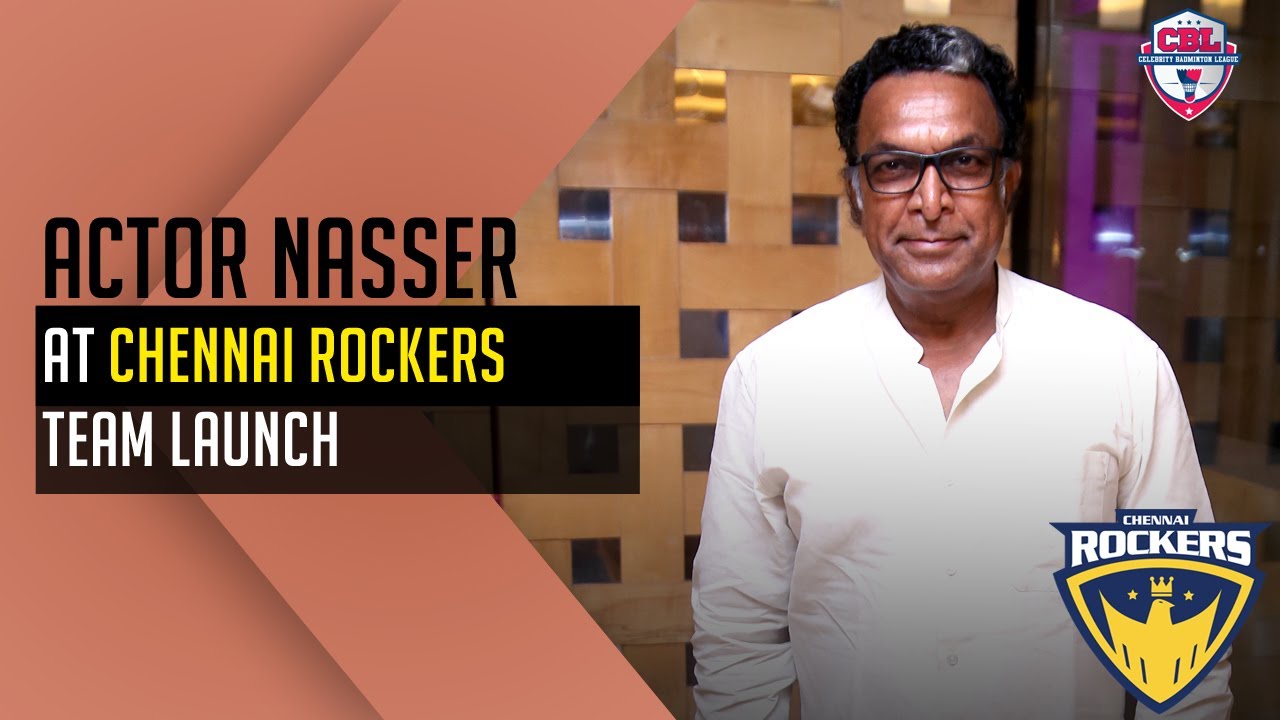 Actor Nasser at Chennai Rockers team launch - YouTube