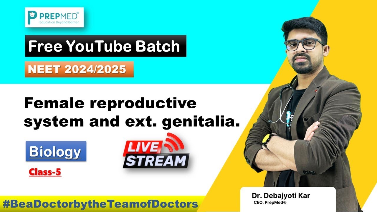 Female reproductive system and ext. genitalia. || YouTube Batch 2024 ...