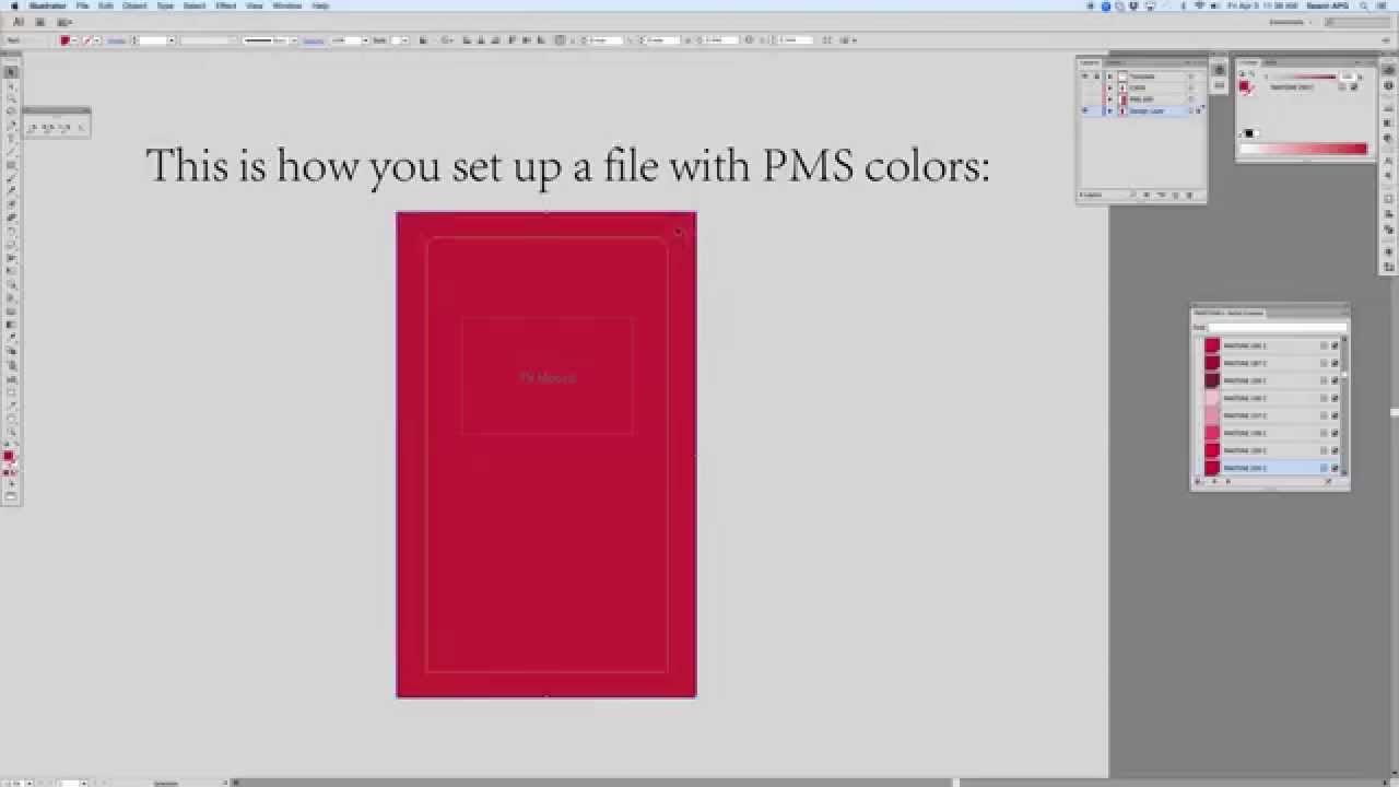 Assigning PMS/Pantone Colors to Your Artwork - YouTube