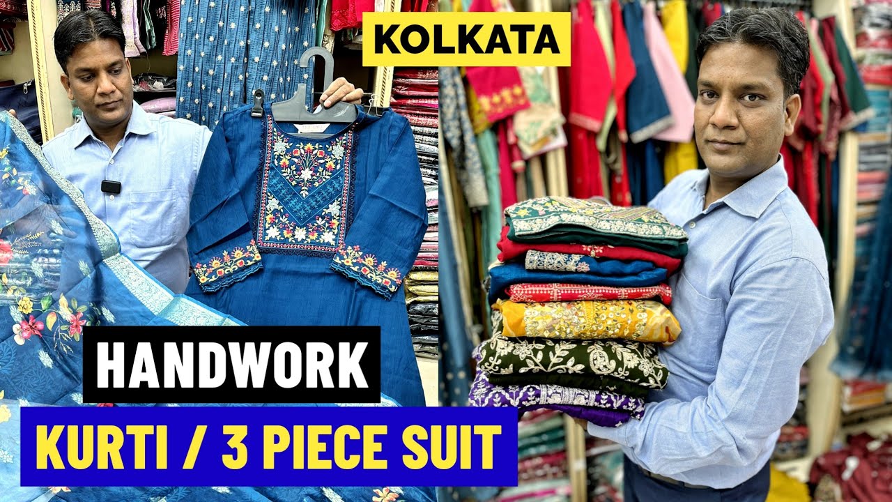 Handwork Kurti & 3 Piece Suit Manufacturer in Kolkata / Viral Handwork ...
