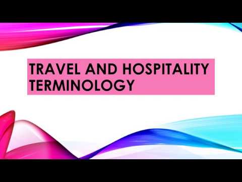 Travel and Hospitality Terminology - YouTube