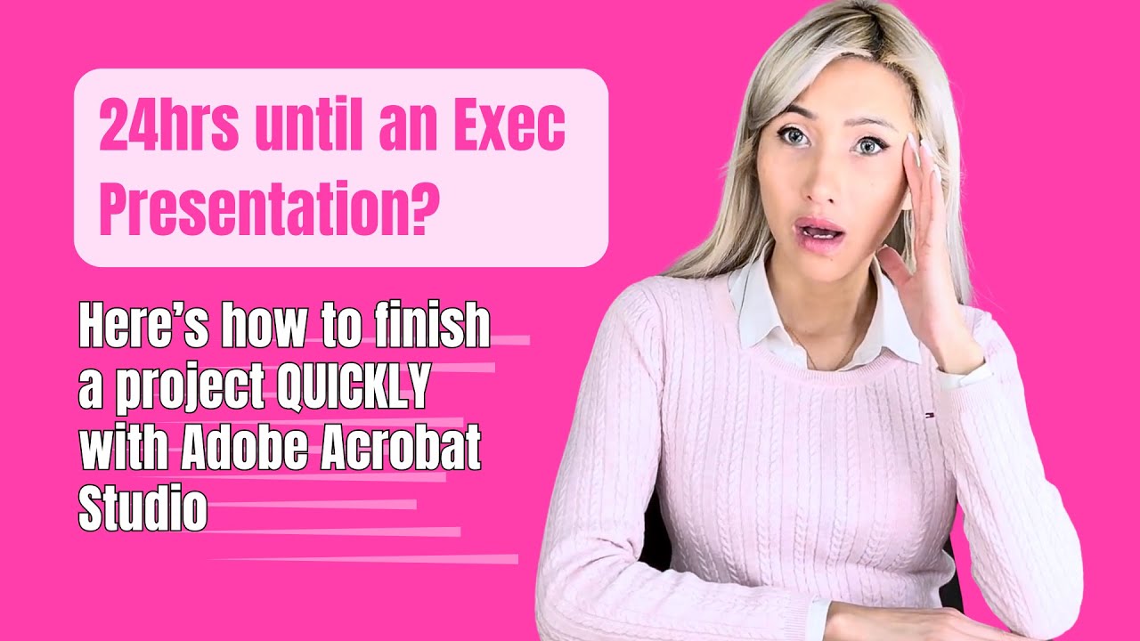 How to finish a project in LESS THAN 24 hours with Adobe Acrobat Studio ...