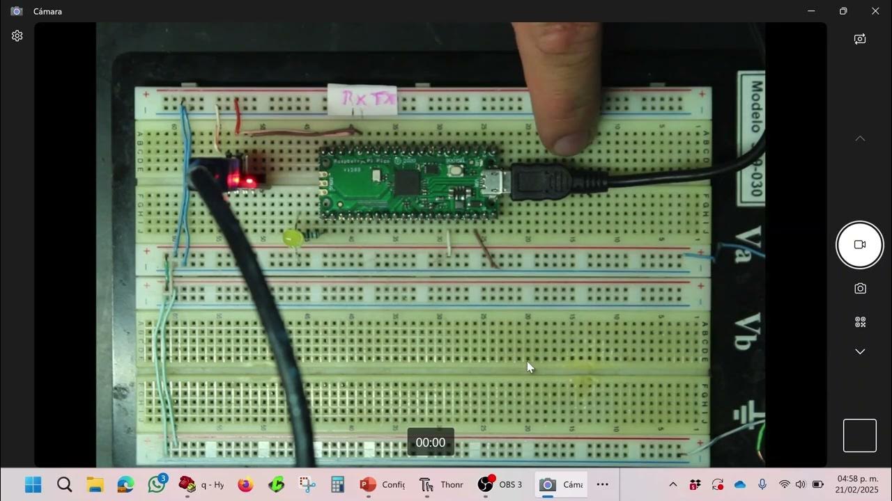 Puertos seriales de raspberry pi pico - YouTube