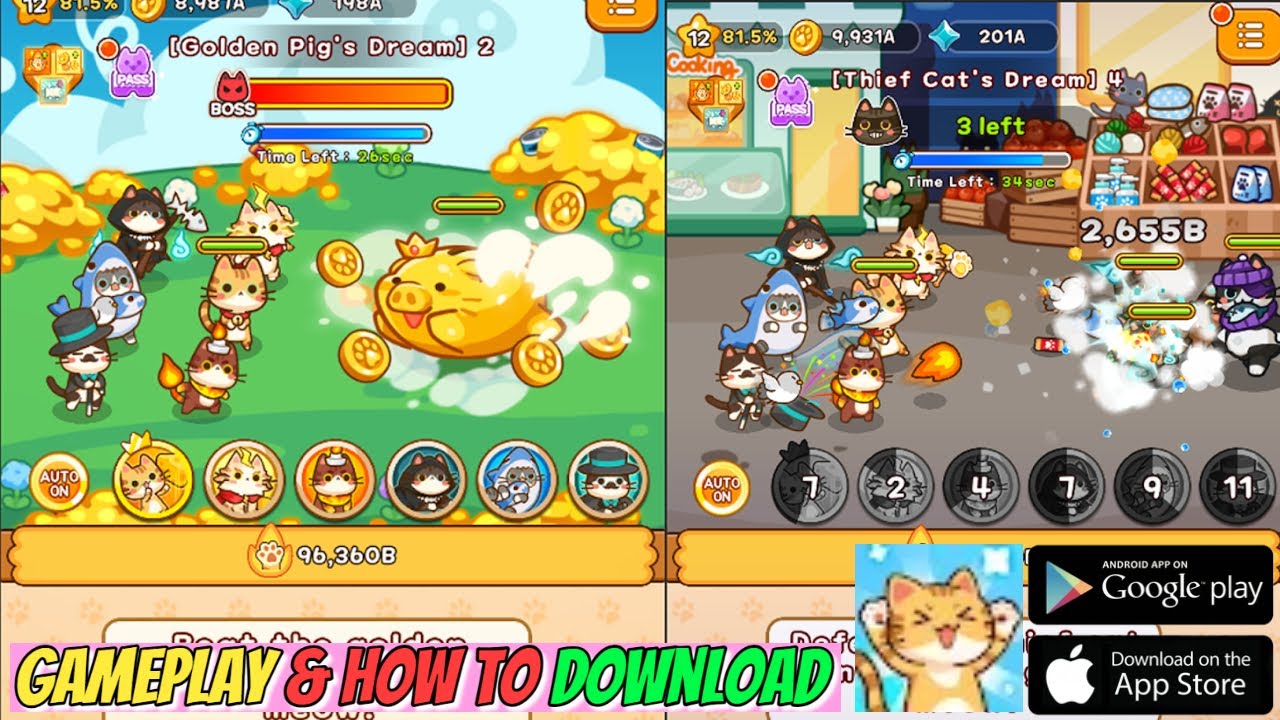 Dream Cats: kitty idle rpg Gameplay Android Ios Apk PC Download - YouTube