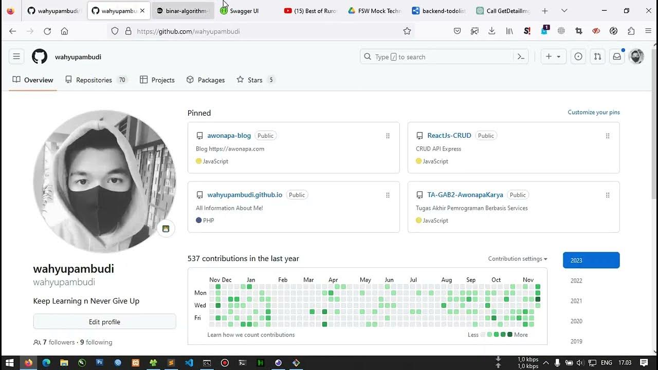 Membuat REST API Todolist Sederhana Menggunakan ExpressJs, JWT, Prisma, Postgres - YouTube