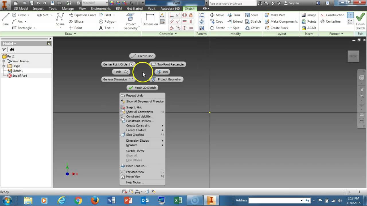 LINE TOOL, RECTANGLE TOOL, TRIM TOOL,NAVIGATION BAR - YouTube