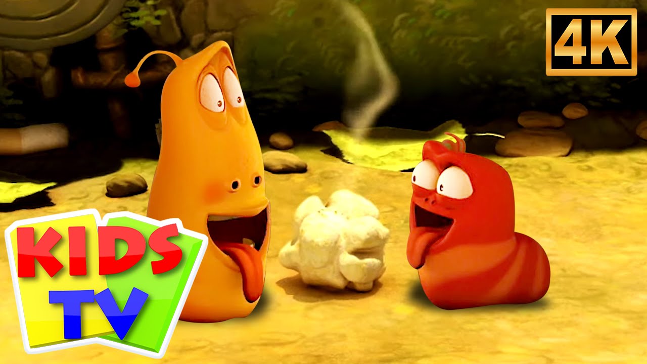 Funny Cartoon - Popcorn Larva Comedy Videos for Kids - YouTube
