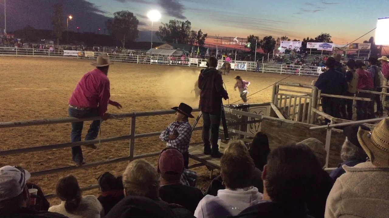 Freestyle bullfighting at the Yuma Jaycces Silver Spurs Rodeo - YouTube