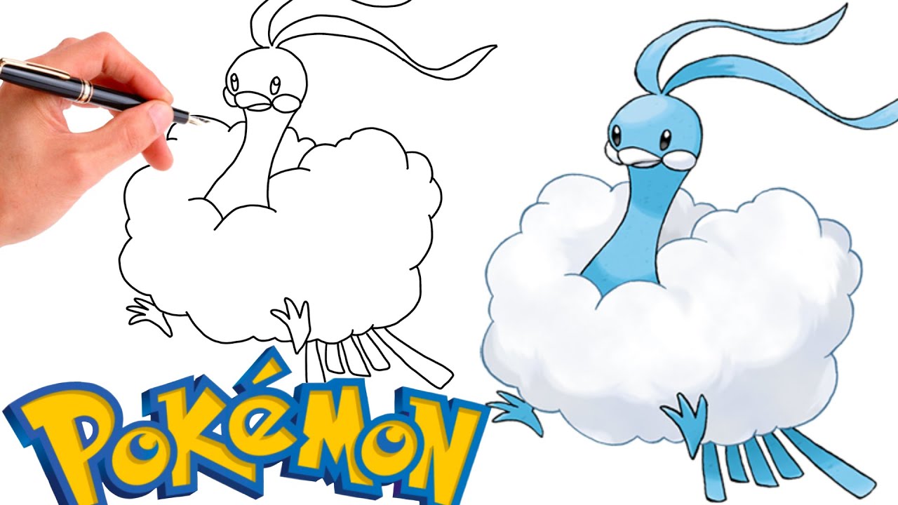 How To Draw ALTARIA POKEMON #334 | Generation 3 - YouTube