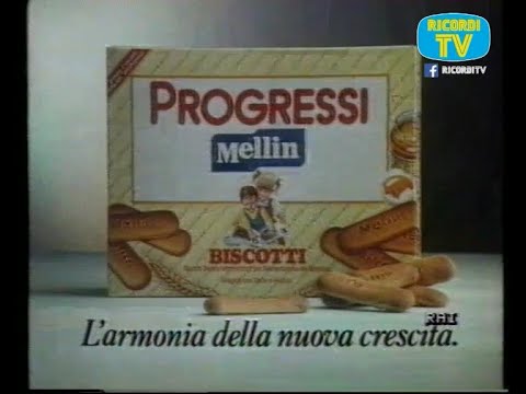 Spot Pubblicita Progressi Mellin Biscotti Raiuno 1987 - YouTube