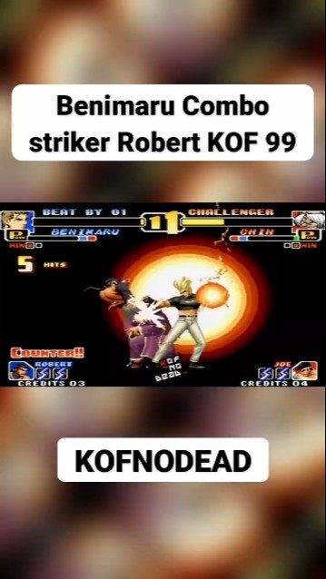 Benimaru vs Chin Combo striker Robert KOF 99 #arcade #kofnodead # ...