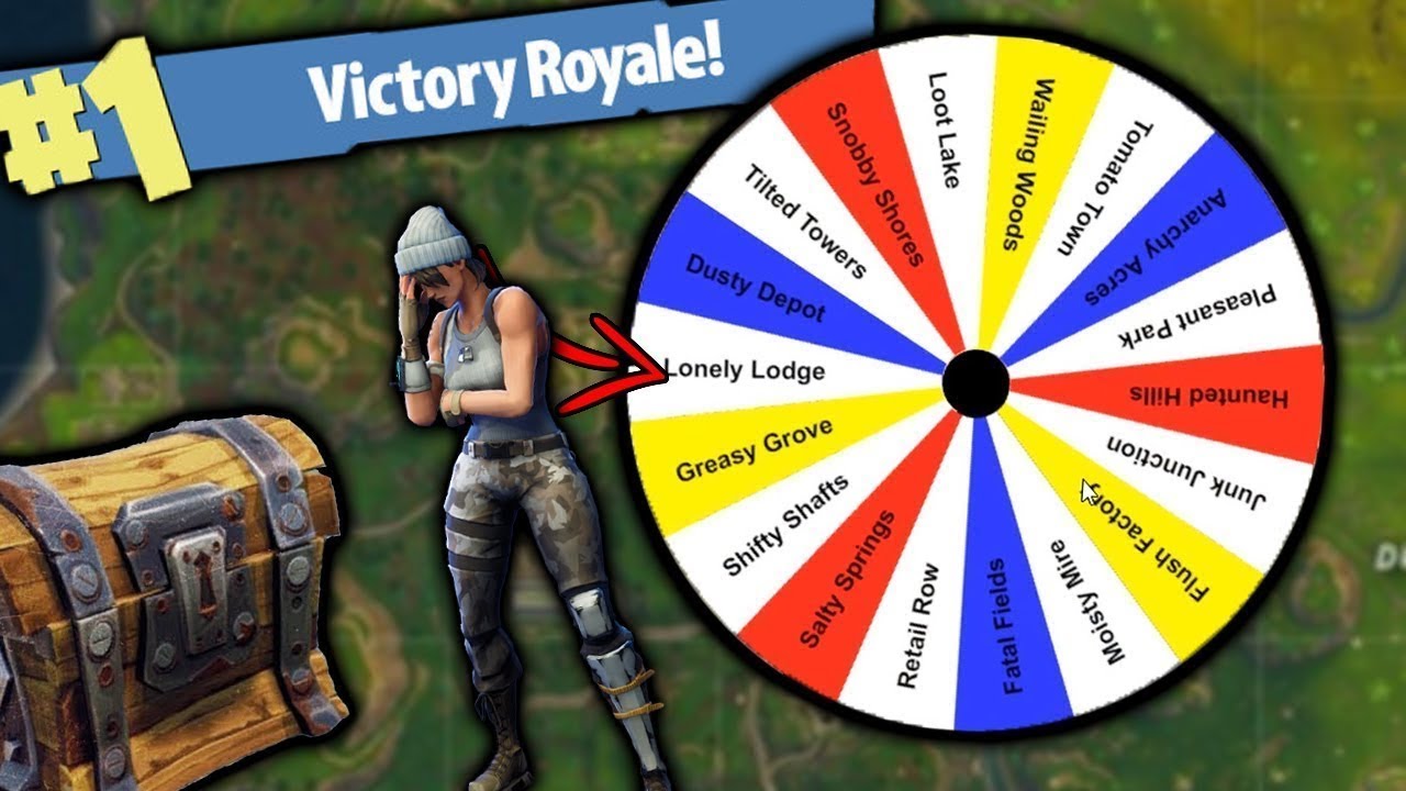 Fortnite Wheel decides where I land im fortnite - YouTube