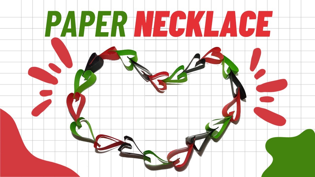 Origami Heart Necklace | How to Make a Paper Necklace - YouTube