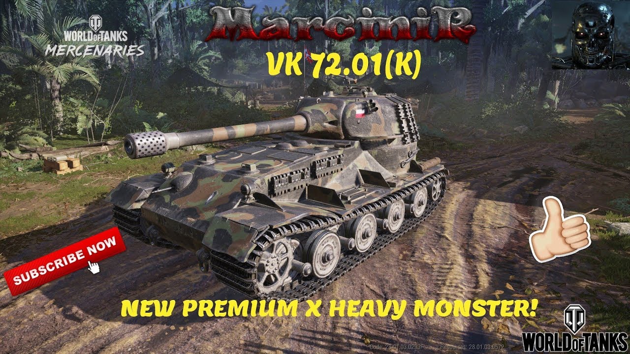 World of Tanks VK 72 01K New Premium Tier X Heavy Monster! - YouTube
