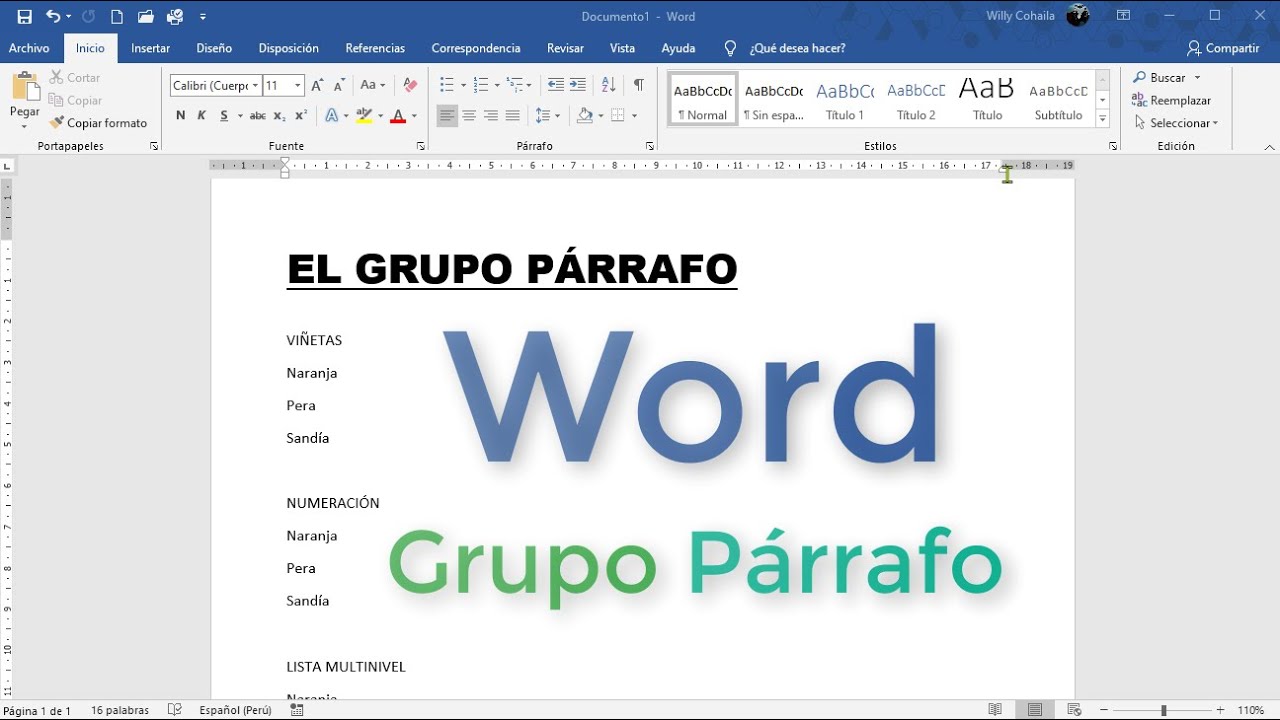 +Tutoriales | Word - Grupo Párrafo - YouTube