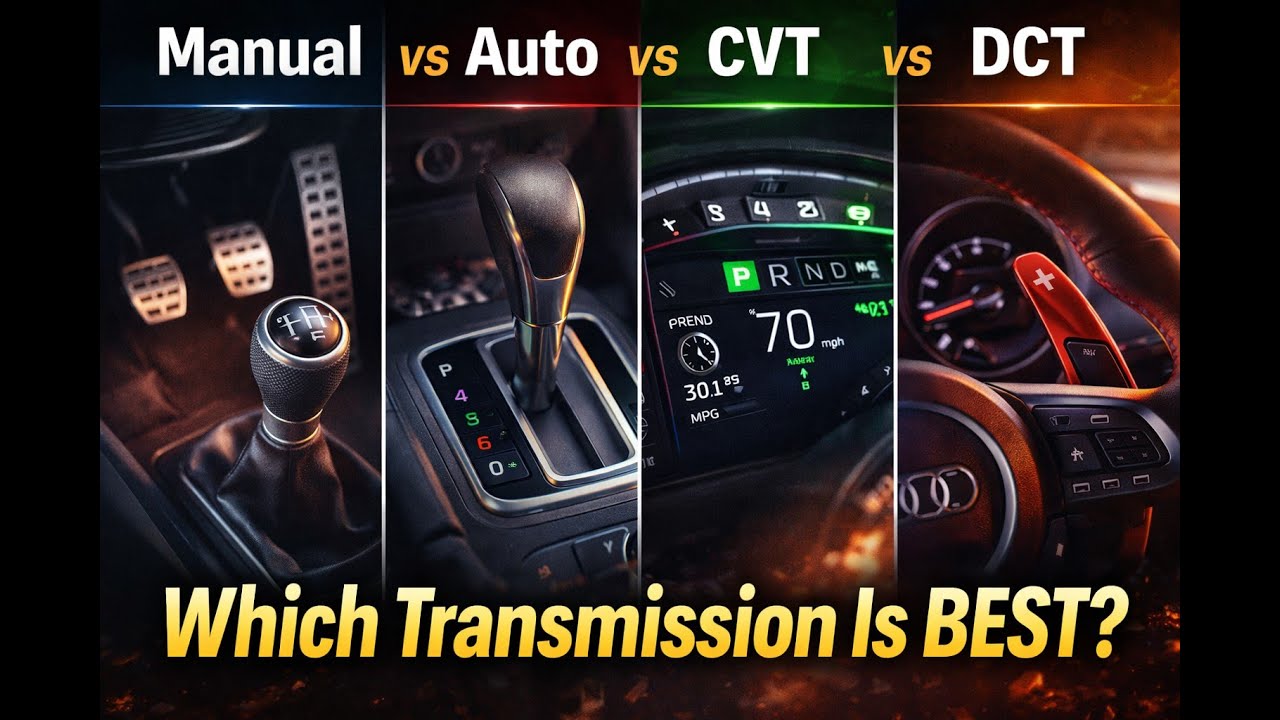 Manual vs Automatic vs CVT vs DCT — Which Transmission Is ACTUALLY Best ...