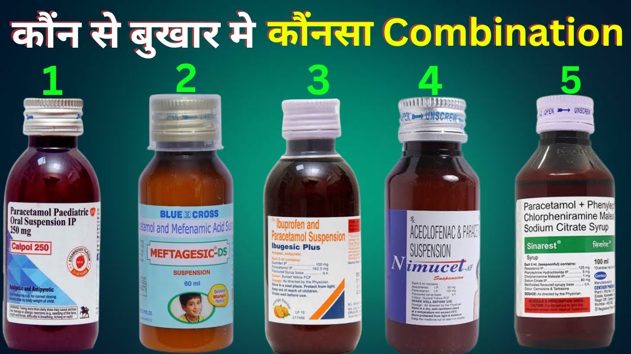 बच्चों के कौंन से बुख़ार में कौनसा Combination दे |Bachho Ki Bukhar Ki ...