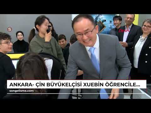 Ankara- Çin Büyükelçisi Xuebin, öğrencilerle 'Ankara'nın Taşına Bak' şarkısını söyledi /Video ekl...