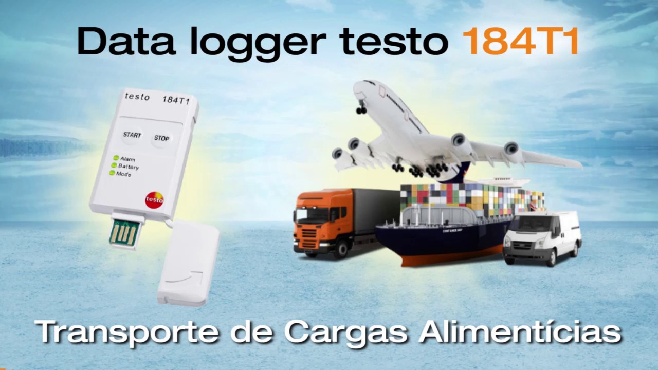 Registre a temperatura de cargas alimentícias com o data logger Testo ...