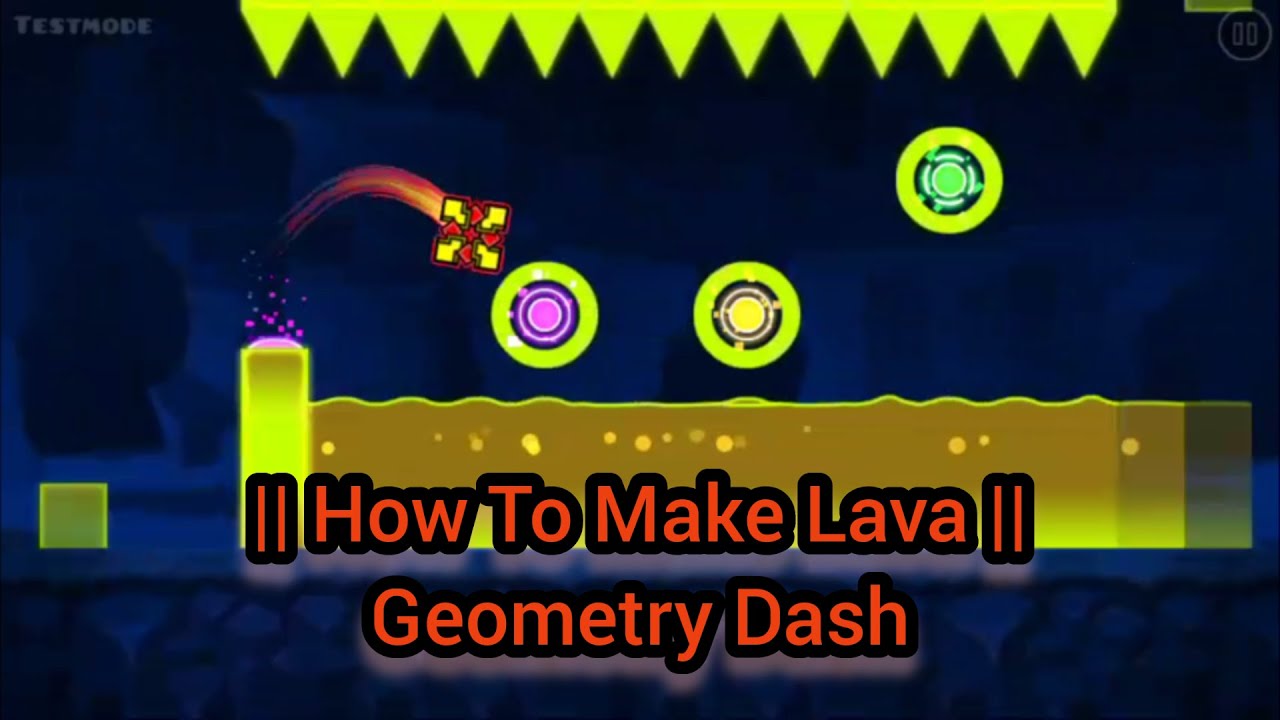 How To Make Lava || Geometry Dash - YouTube