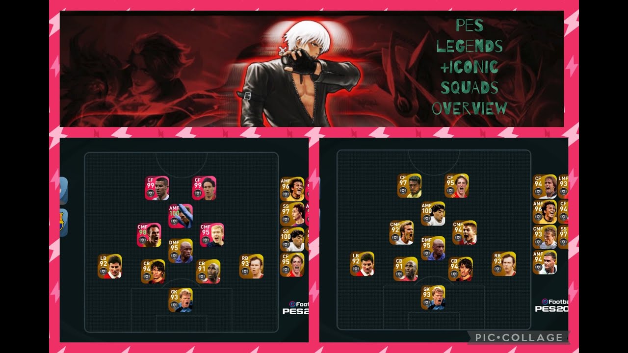 PES 21 MOBILE LEGENDS AND LEGENDS +ICONIC SQUAD OVERVIEW !(THIS GAMER ...